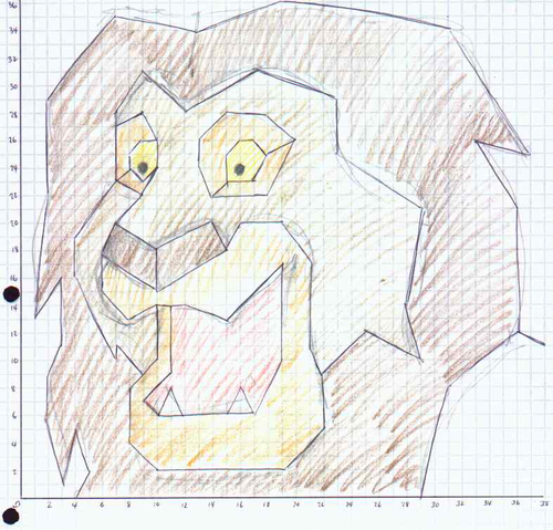 Coordinate Pictures one quadrant - Lion King (picture) | Teaching Resources