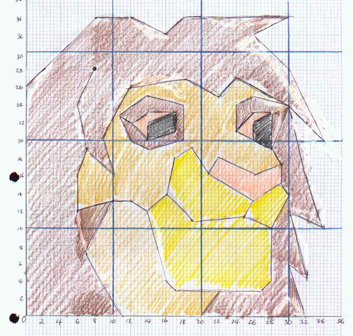 Coordinate Pictures one quadrant - Lion King (picture) | Teaching Resources