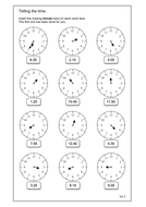 Maths KS1 Year 2 Time. Bundle of worksheets for telling the time and ...