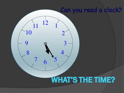 Maths KS1 Telling the time on a clock face, year 2. | Teaching Resources
