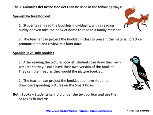Spanish Arctic Animales 2 Emergent Readers - Animales del Artico ...