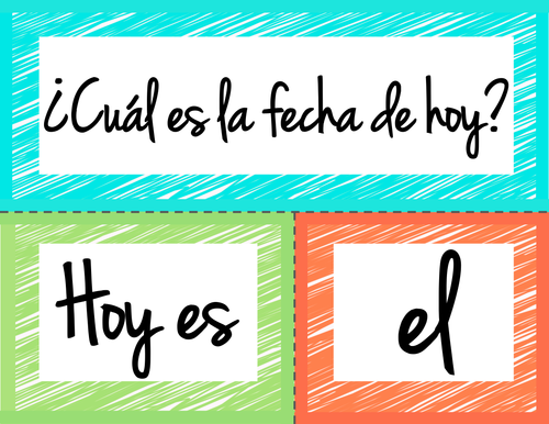 Spanish Date {La Fecha} Word Wall & Bulletin Board Set | Teaching Resources