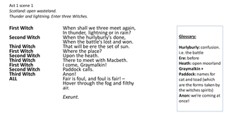 Complete Macbeth unit | Teaching Resources