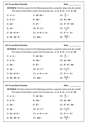 Year 6: Algebra (Day 2) | Teaching Resources