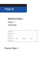 first 2 of 24 Practice Year 6 Arithmetic Tests - Booklets and A4 sheets ...
