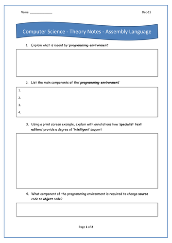 OCR A452 Practical Investigation THEORY Controlled Assessment ... OCR A452 Practical Investigation THEORY Controlled Assessment ...