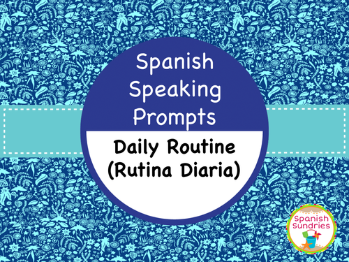 Spanish Speaking Prompts - Daily Routine (Rutina Diaria) | Teaching ...