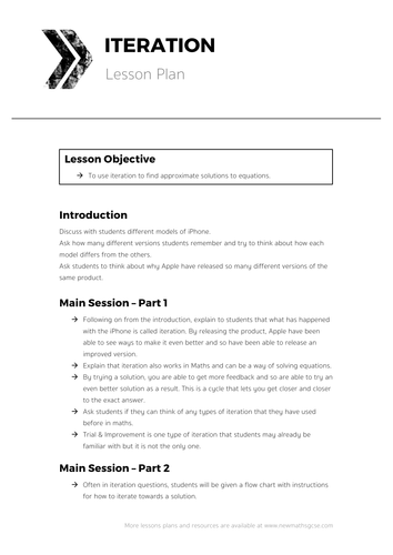 Iteration - Complete Lesson | Teaching Resources Iteration - Complete Lesson | Teaching Resources