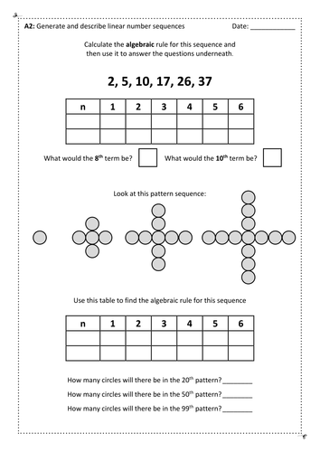 Year 6: Algebra (Day 8) | Teaching Resources