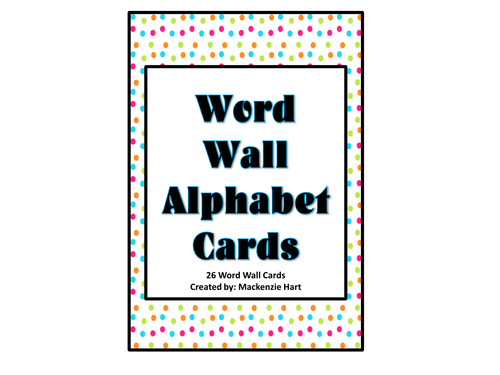 Word Wall Cards | Teaching Resources