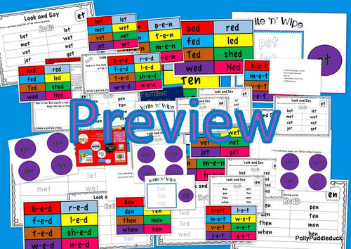 Spelling and Reading - Word Families Activity Pack 2 | Teaching Resources