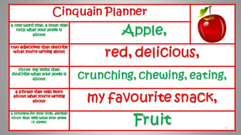 Writing a Cinquain Poem - Poetry Made Easy | Teaching Resources