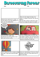 Discovering Forces and drawing force arrows - Cartoon Text and ...