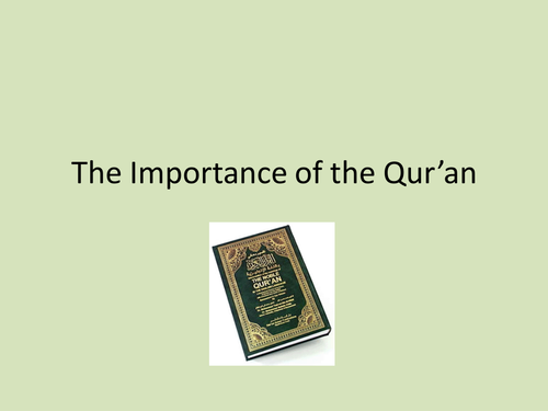A Level Religious Studies - Concept of Allah and Origins of the Quran ...