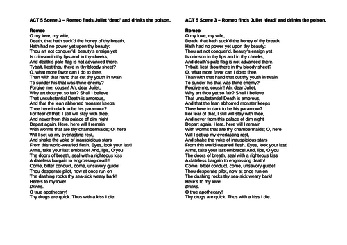 Romeo and Juliet | Teaching Resources