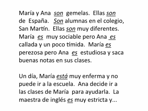 Spanish Ser vs. Estar TPR Story and Activities | Teaching Resources