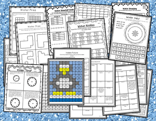 Winter Maths Pack for Year 4 | Teaching Resources