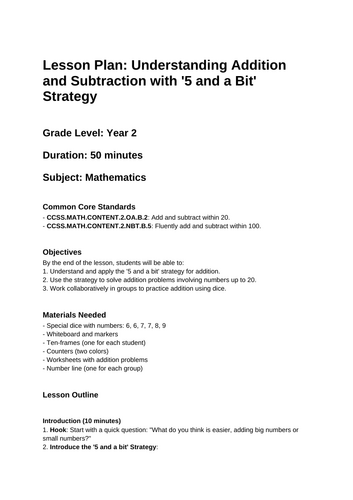 Addition and Subtraction Bundle For Year 2 | Teaching Resources
