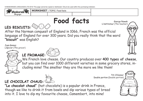 FRENCH – FOOD - Y3-Y4: The vegetables/ les légumes | Teaching Resources