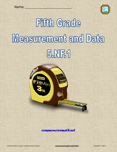 Fifth Grade Measurement and Data - NCCS Math 5.MD.1 | Teaching Resources