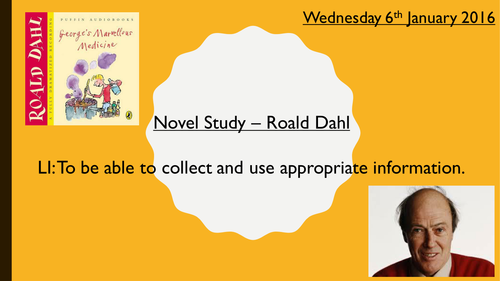 Roald Dahl Research Lesson | Teaching Resources