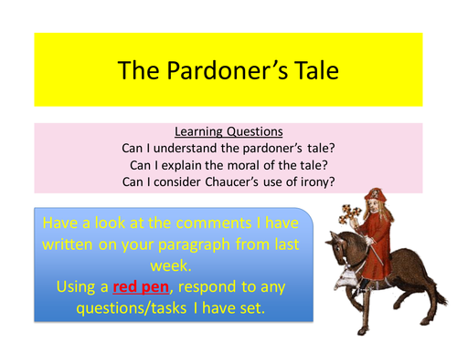 Chaucer Scheme of Work - Year 7 | Teaching Resources