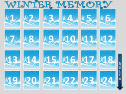 Winter Memory Game | Teaching Resources