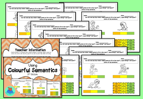 Colourful Semantics 2nd Edition | Teaching Resources