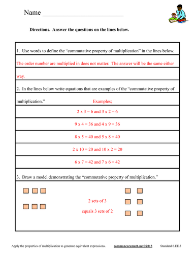 Use Properties of Operations to Create Equivalent Expressions, Full ...