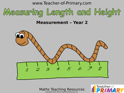 Measuring Length and Height - Year 2 (PowerPoint and worksheets ...