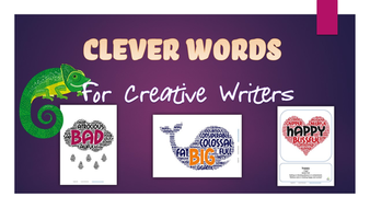 Eye Catching Synonym Posters (CLEVER words for Creative Writers ...