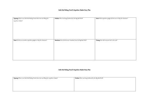 Little Red and Honestly, Little Red Riding Hood was Rotten! Writing own ...