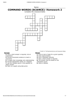 SCIENCE COMMAND WORDS ACTIVITIES FOR NEW GCSE by patricia_brooks ...