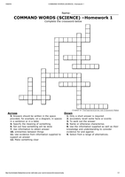 SCIENCE COMMAND WORDS ACTIVITIES FOR NEW GCSE by patricia_brooks ...