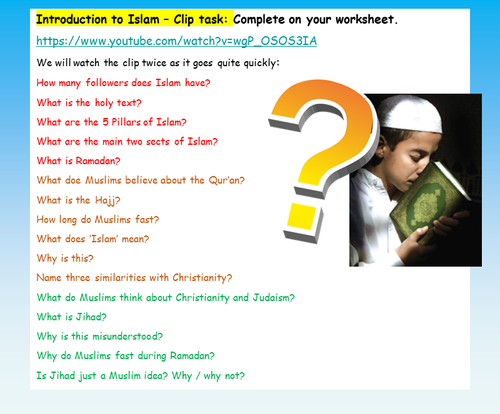 Islam Introduction | Teaching Resources