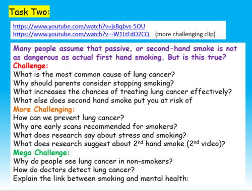 Smoking PSHE | Teaching Resources