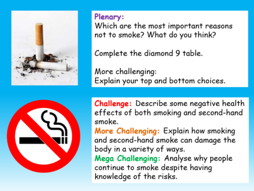 Smoking PSHE | Teaching Resources