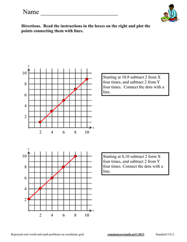 Coordinate Plane Word Problems Workbook - 5.G.2 | Teaching Resources