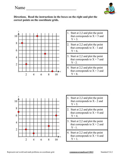 Coordinate Plane Word Problems Workbook - 5.G.2 | Teaching Resources