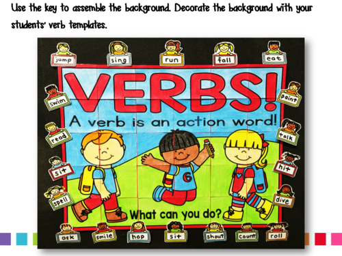Verbs Interactive Bulletin Board | Teaching Resources