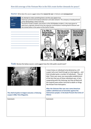 The role of media during the Vietnam War 1954-75 | Teaching Resources