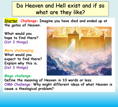 Heaven and Hell | Teaching Resources