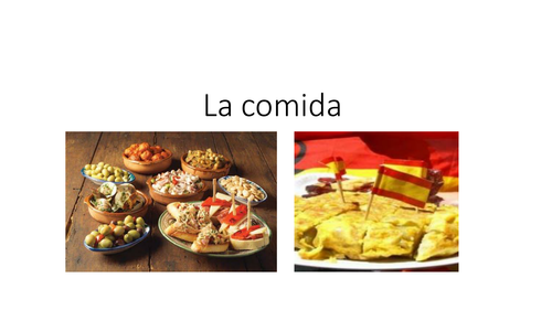 LA COMIDA | Teaching Resources