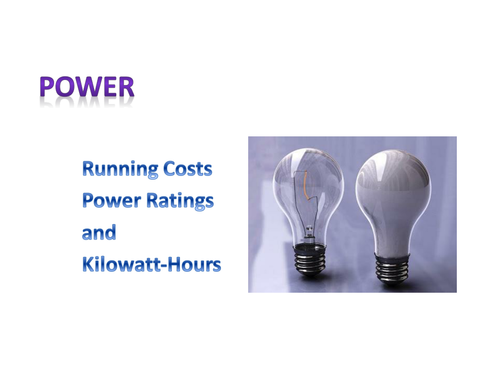 Power and Cost GCSE Physics AQA | Teaching Resources