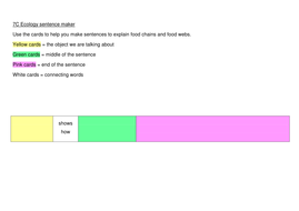 7C Environment and Feeding Relationships Scheme of Work | Teaching ...