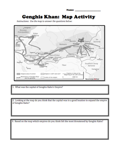 Genghis Khan 5 Lesson Packet | Teaching Resources Genghis Khan 5 Lesson Packet | Teaching Resources