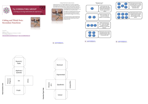 Cubing & Think Dots Secondary: Functions | Teaching Resources