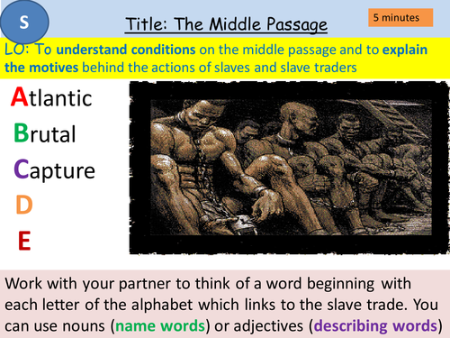 The Slave Trade / Slavery: The Middle Passage | Teaching Resources