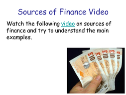 Sources of Finance - Business Studies - GCSE & AS Level - PPT ...