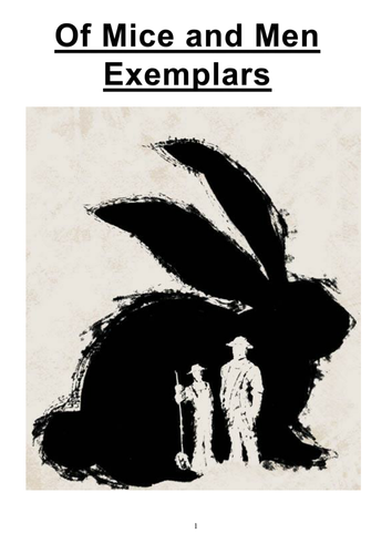 Of Mice and Men marked exemplar controlled assessments | Teaching Resources